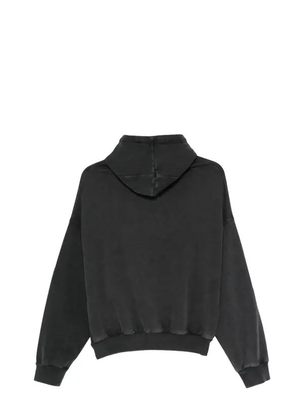 AVAVAV Cotton Jersey Drop-shoulder Hoodie - Black