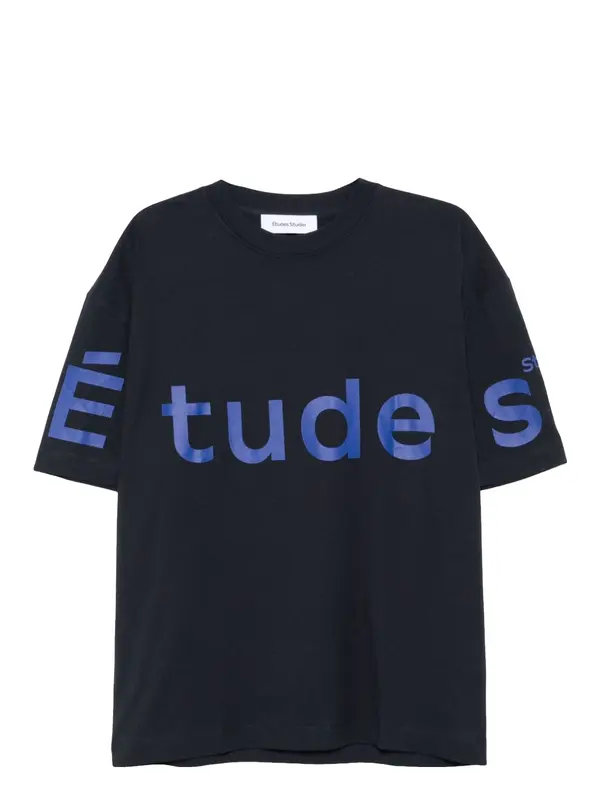 Études Studio Logo-print T-shirt - Blue