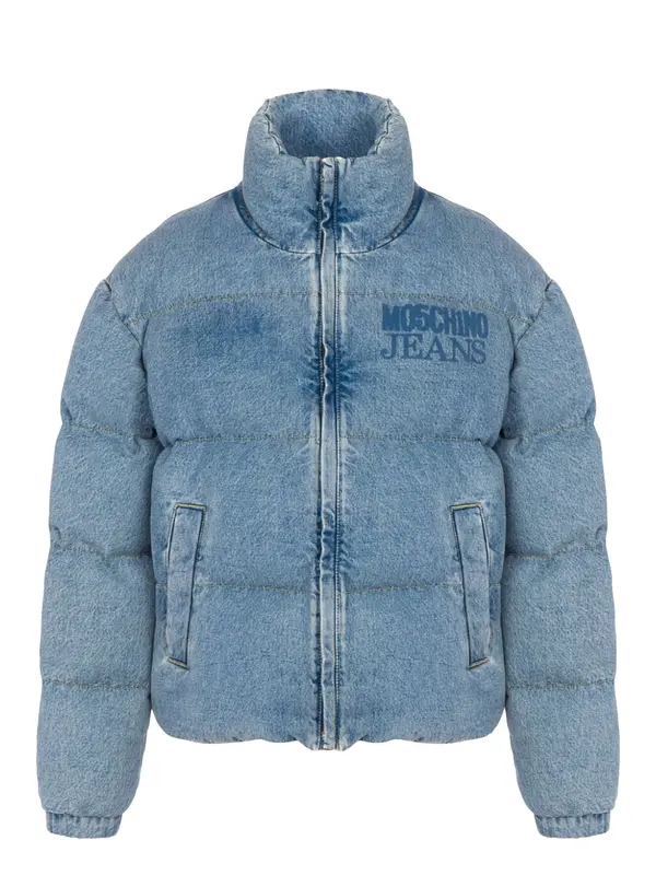 MOSCHINO JEANS Cotton Puffer Jacket - Blue