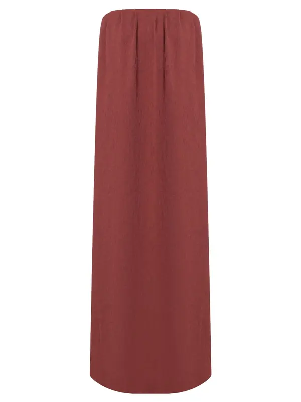 A.M.G. Balloon Maxi Dress - Brown