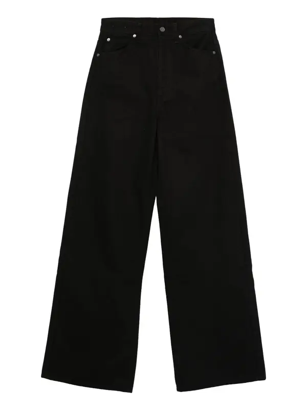 Calvin Klein High-rise Wide-leg Jeans - Black