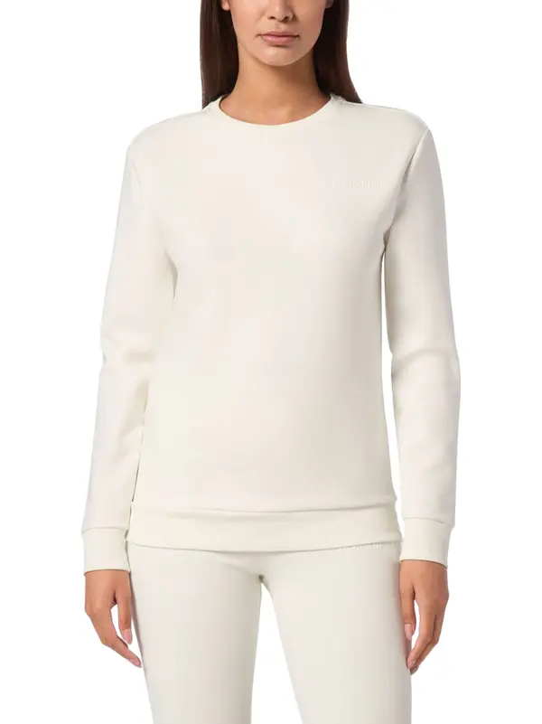 PLEIN SPORT Logo-embroidered Sweatshirt - White