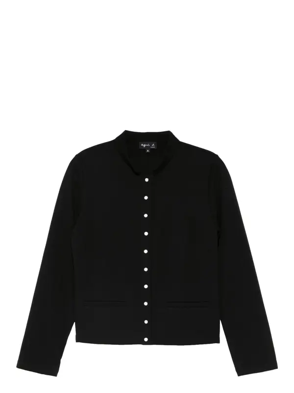 AGNÈS B. Snap Cardigan - Black