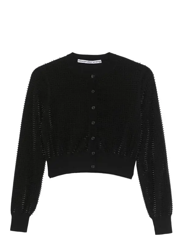 Alexander Wang Spike-stud Cardigan - Black