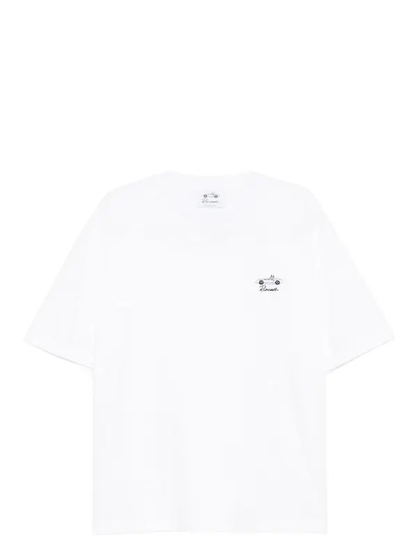 RIOCAM Car-embroidered T-shirt - White