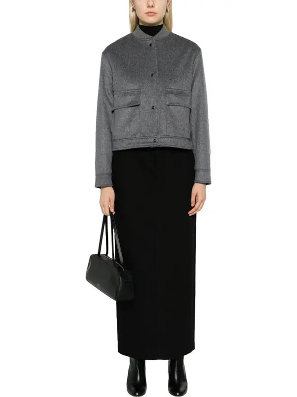 Herno Wool Bomber Jacket - Grey
