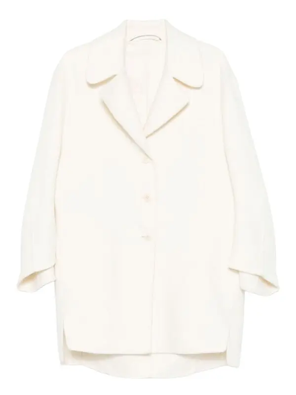Ermanno Scervino Wool Coat - White