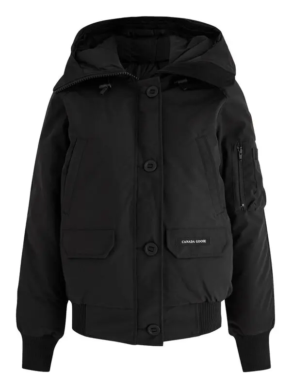 Canada Goose Chilliwack Hooded Shell Bomber Jacket - Black