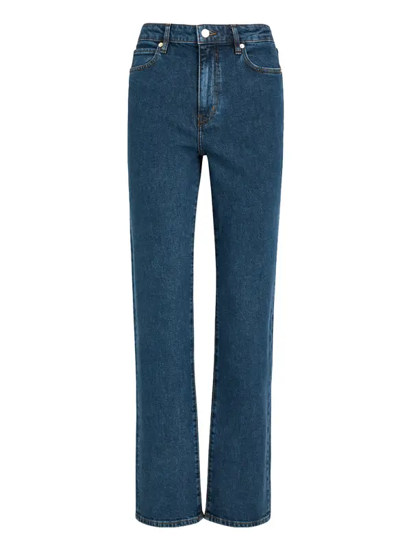 FRAME The Ruler Straight-leg Jeans - Dark Blue