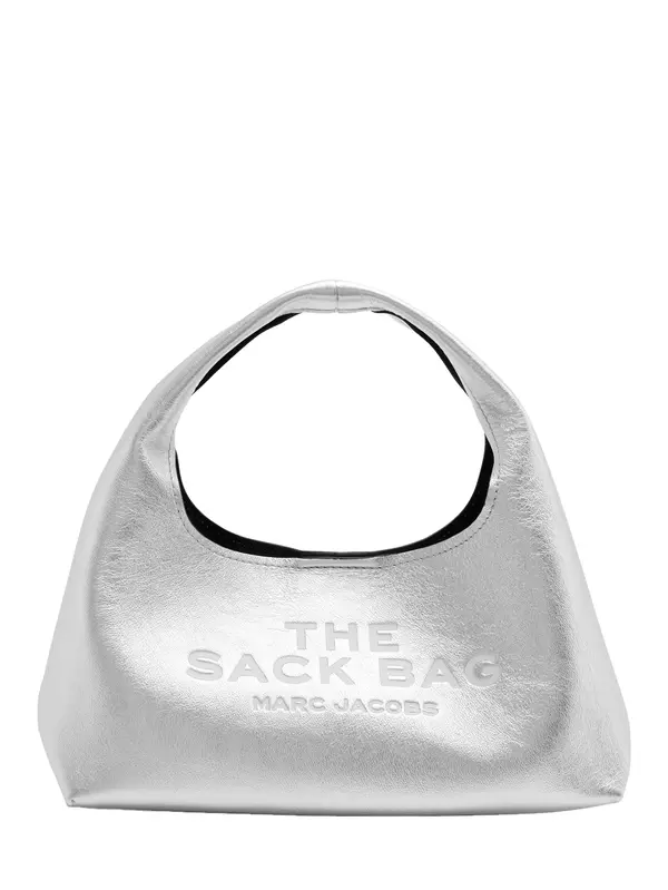 Marc Jacobs Sack Mini Metallic Top Handle Bag - Silver