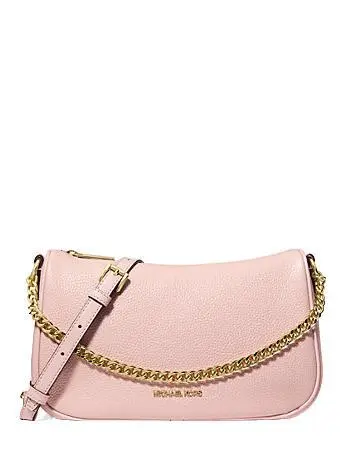 Michael Kors Carmela Medium Pebbled Leather Convertible Crossbody Bag - Pink