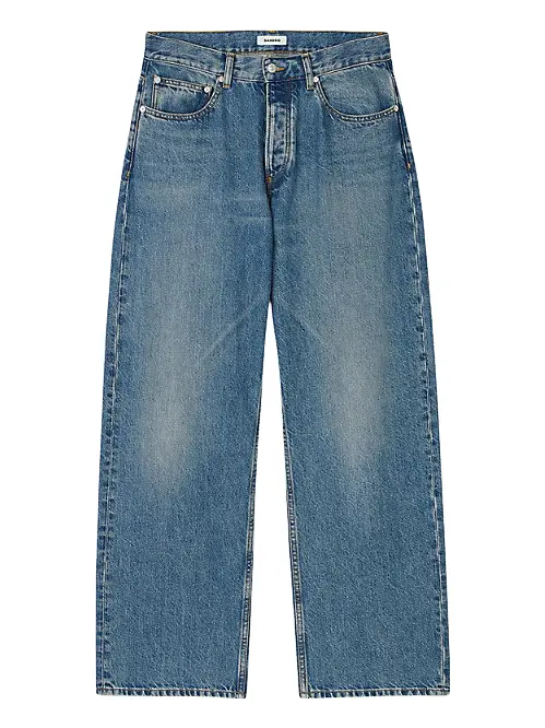 Sandro Relaxed-fit Straight-leg Jeans - Bleus