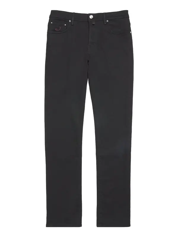 Jacob Cohen Lizardskin-patch Bard Slim Jeans - Navy