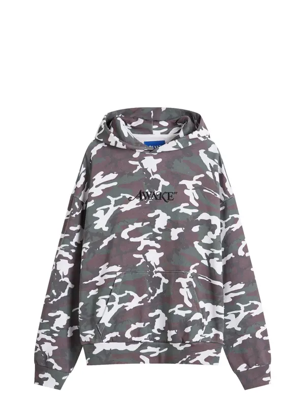 AWAKE NY Camouflage Print Hoodie - Green