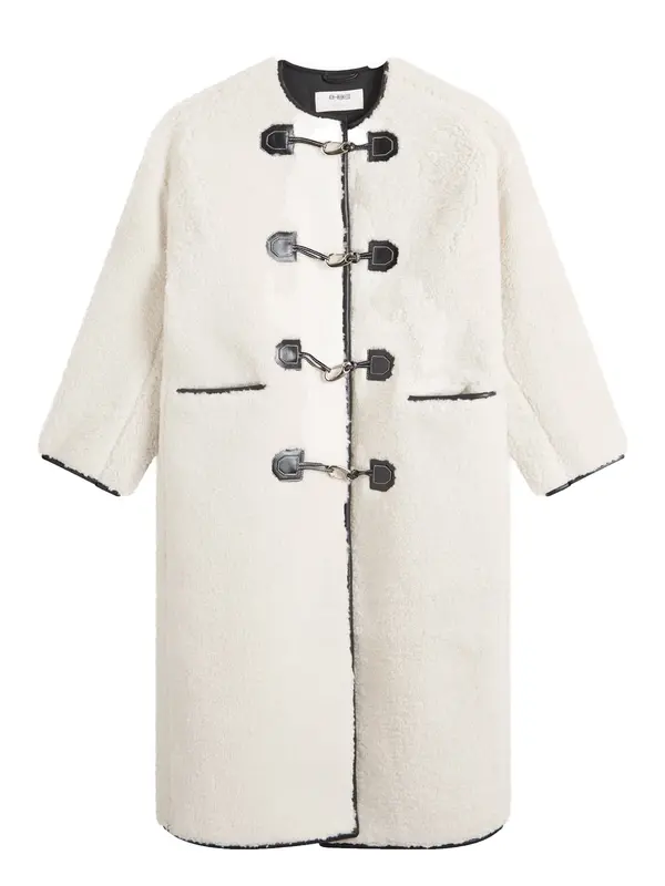 4TH & RECKLESS Heyworth Borg Coat - Cream