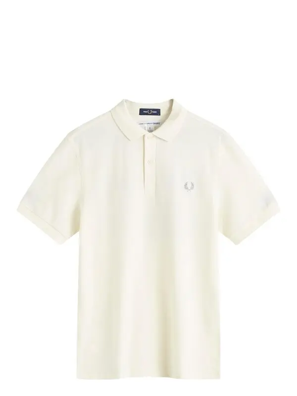 Comme Des Garçons X Fred Perry Back Print Polo - Ecru