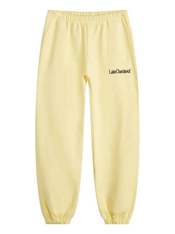 LATE CHECKOUT Lc Logo Sweat Pants - Yellow