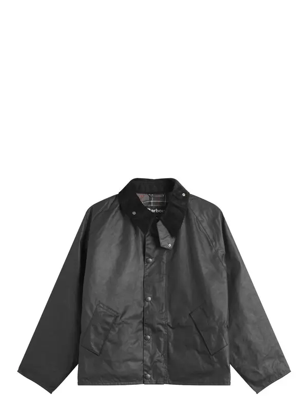 Barbour Os Transport Wax Jacket - Black