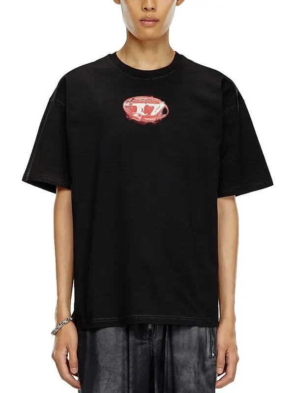 DIESEL® T-boxt Graphic Logo Tee - Deep Black