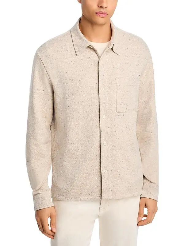 Madewell Donegal Twill Button Front Shirt - Cream