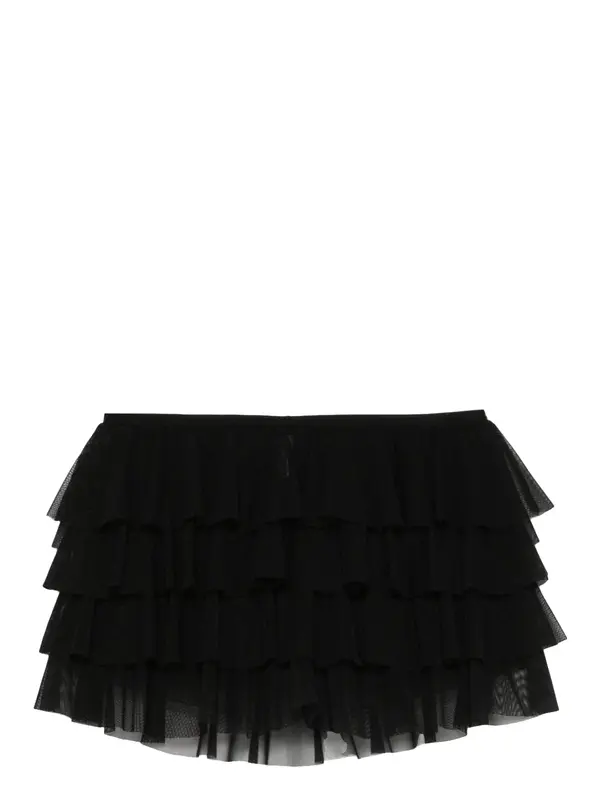 Norma Kamali Ruffled Skorts - Black