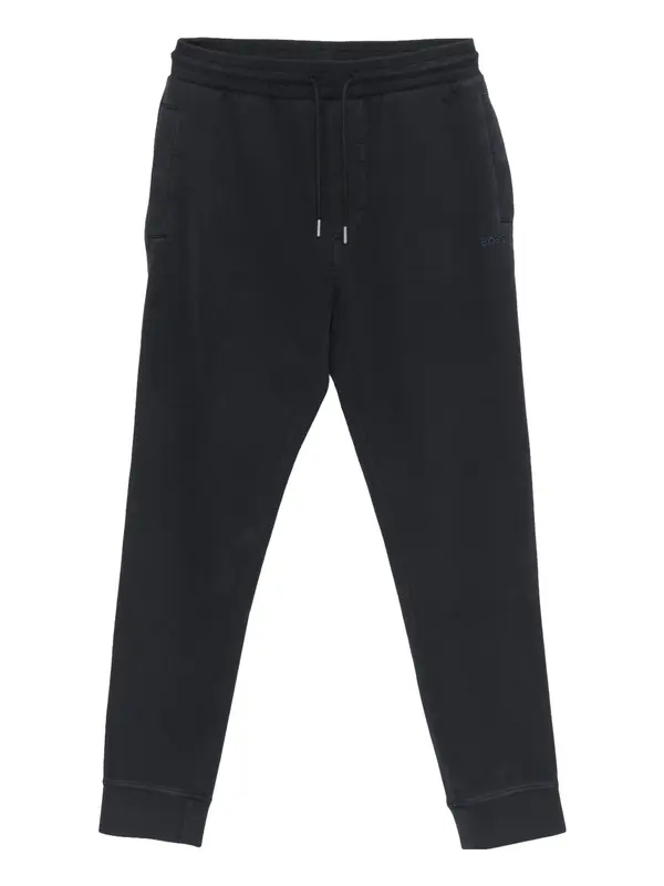 BOSS Cotton Track Pants - Blue