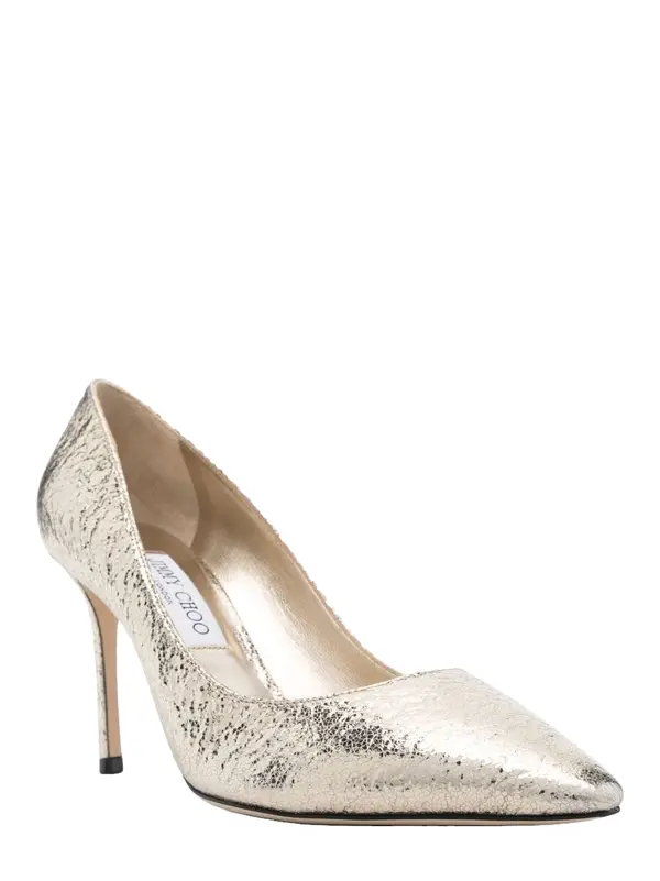 JIMMY CHOO 85mm Romy Pumps - Gold