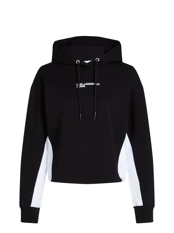 Karl Lagerfeld Colorblock Hoodie - Black