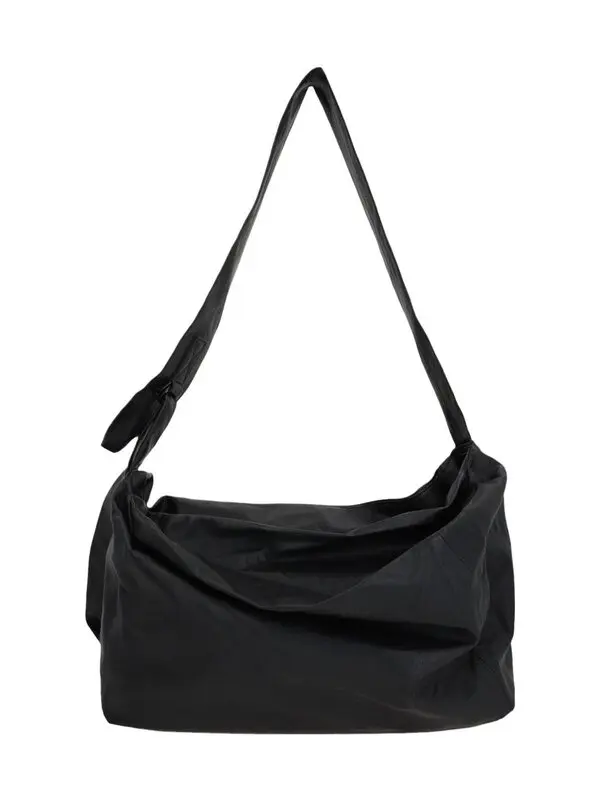 Yohji Yamamoto Puff Leather Shoulder Bag - Black