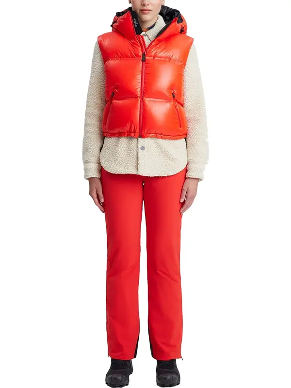 Aztech Mountain Padded Ski Vest - Red