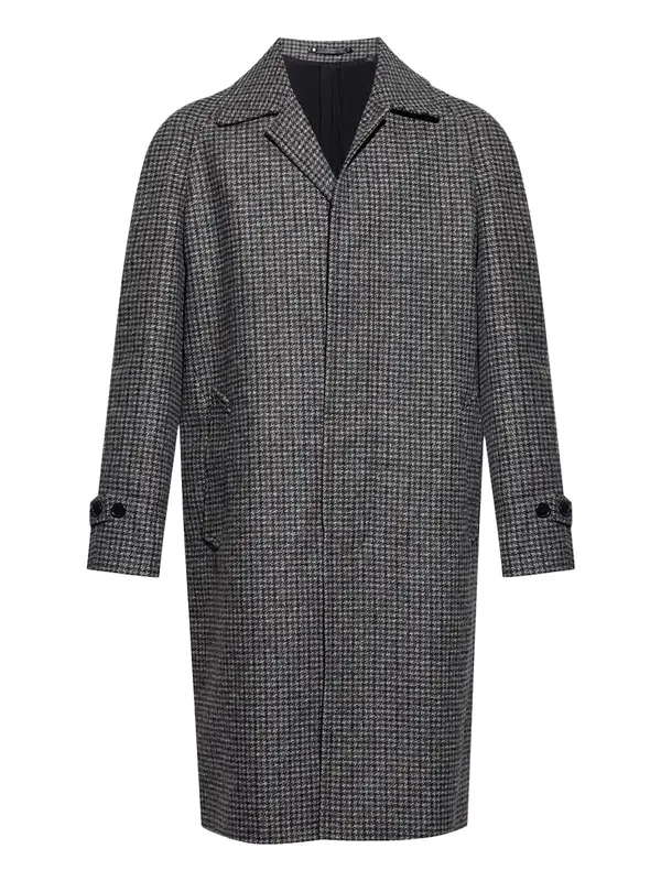 ALLSAINTS Goodman Houndstooth Coat - Brown