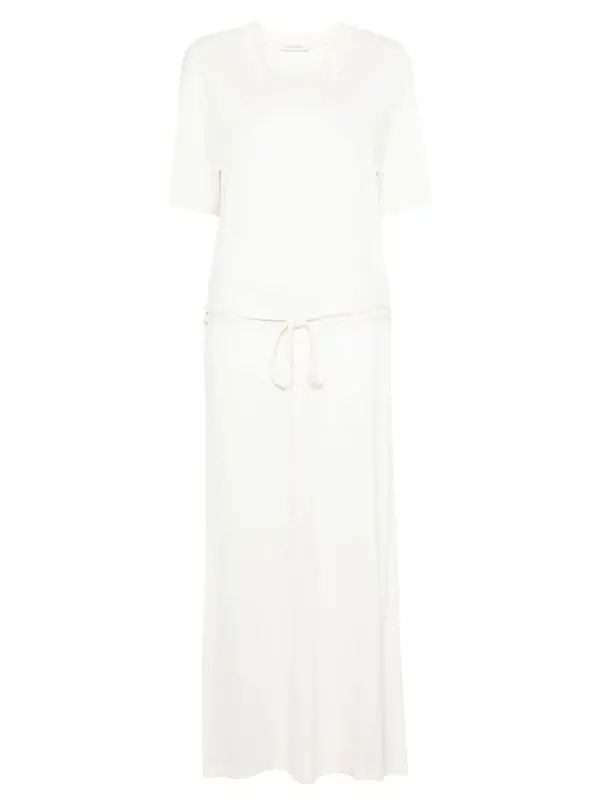 LEMAIRE Belted Maxi Dress - Neutrals