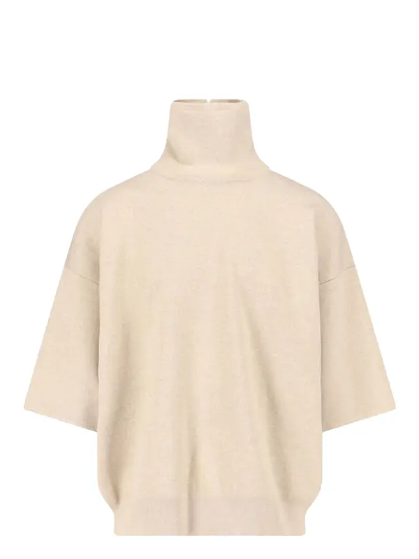 Fear Of God Merino Wool Knit T-shirt - Neutrals