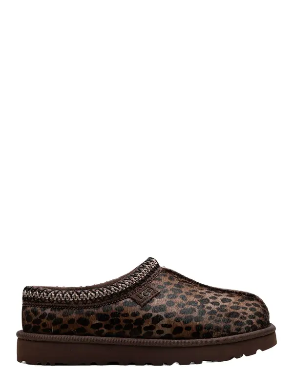 UGG Tasman Leopard Print Slippers - Brown
