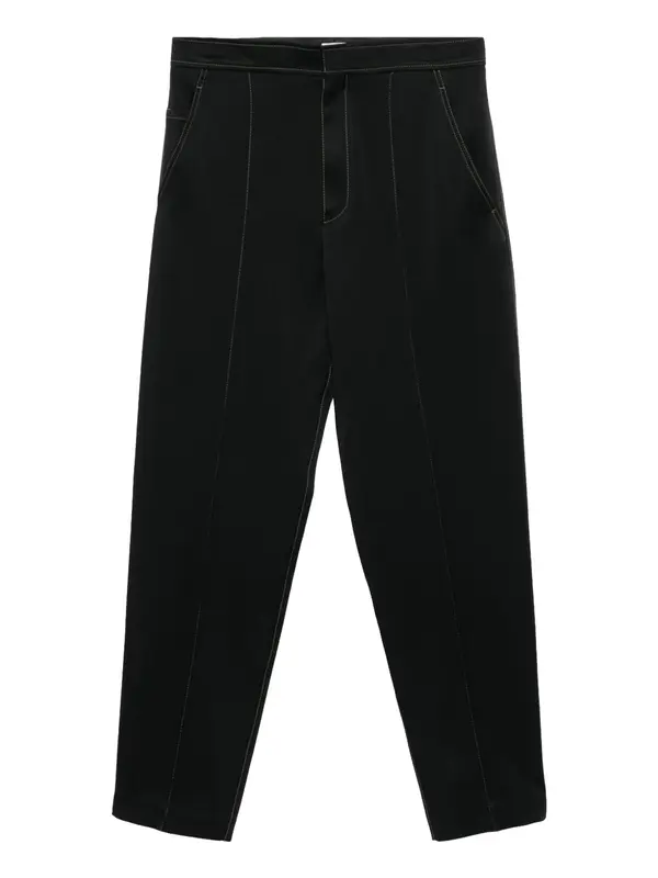 Brunello Cucinelli Satin Trousers - Black