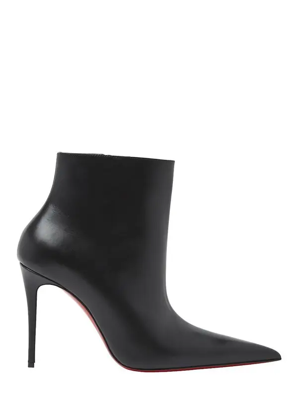 CHRISTIAN LOUBOUTIN Kate Leather Ankle Boots - Black