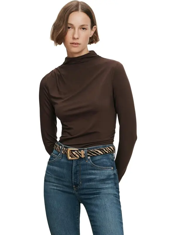 Veronica Beard Mylie Turtleneck - Espresso