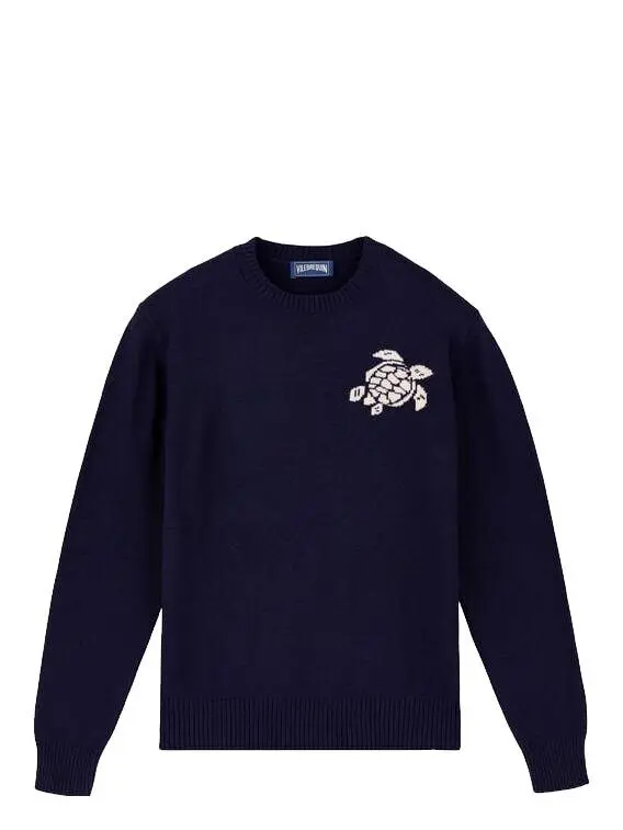 Vilebrequin Crewneck Cotton Cashmere Sweater - Blue