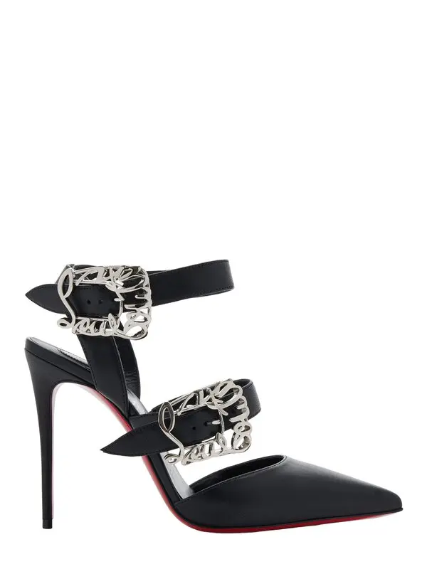 CHRISTIAN LOUBOUTIN Giddylina 100mm Leather Pumps - Black