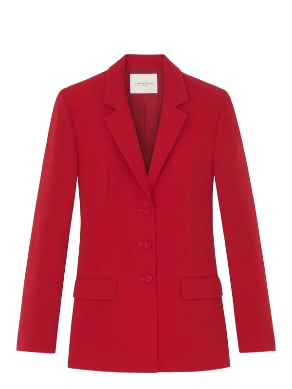 Lafayette 148 New York Petite Three-button Finesse Crepe Blazer - Spark
