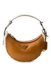 Prada - Arqué Shearling Shoulder Bag