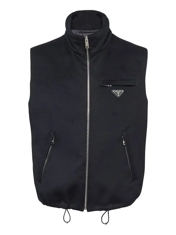 Prada Cashmere Down Vest - Blue