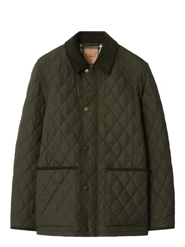 Burberry Quilted Nylon Barn Jacket - Shale Green