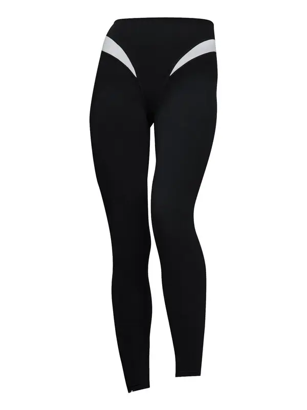 Carbon38 Spliced Colorblock Legging In Melt - Black/white