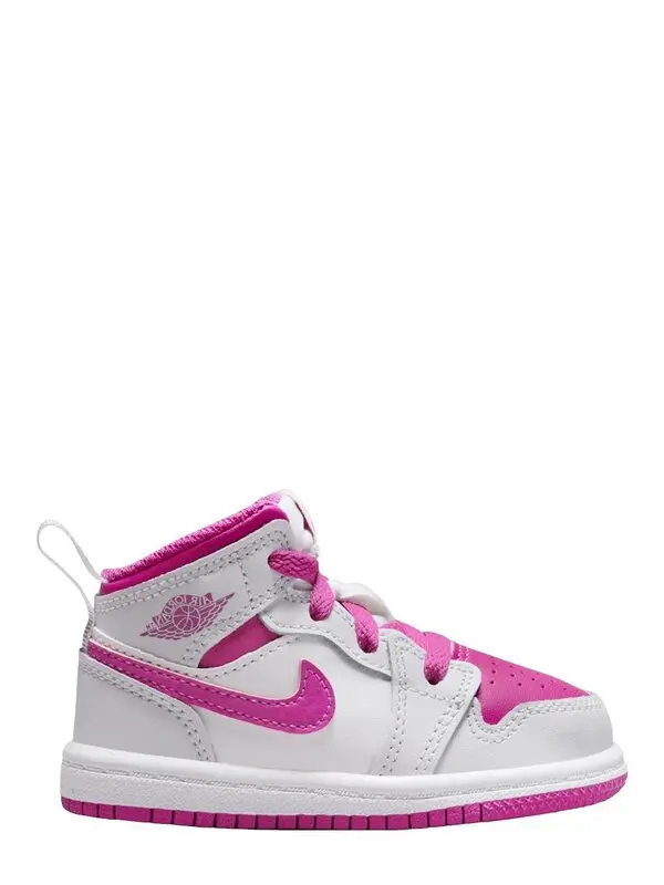 JORDAN 1 Mid Sneakers - Iris Whisper/white/fire Pink