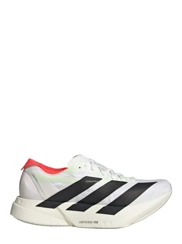 Adidas Adizero Adios Pro 4 - Cloud White/core Black/silver Metallic