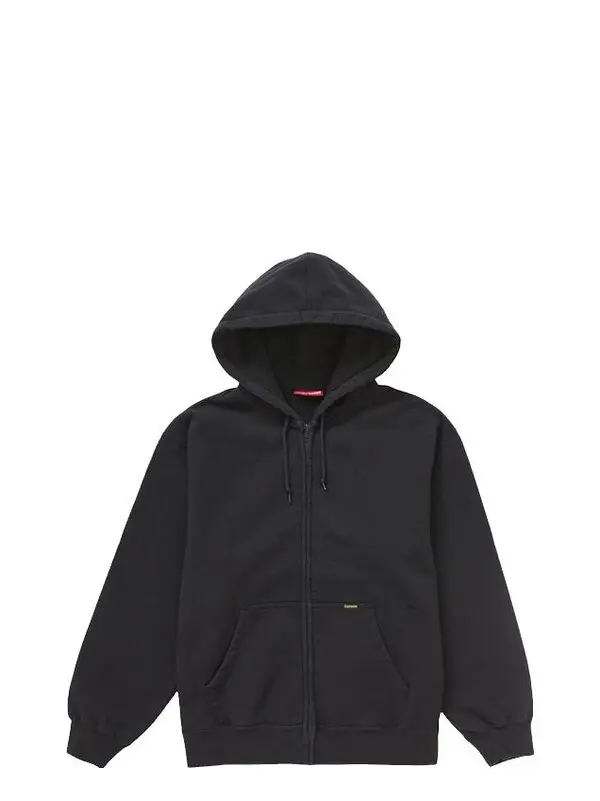 Supreme Work Zip Up Hooded Sweatshirt - Black