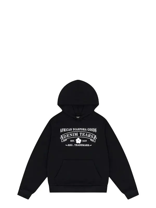 DENIM TEARS Adg Hooded Sweatshirt - Black