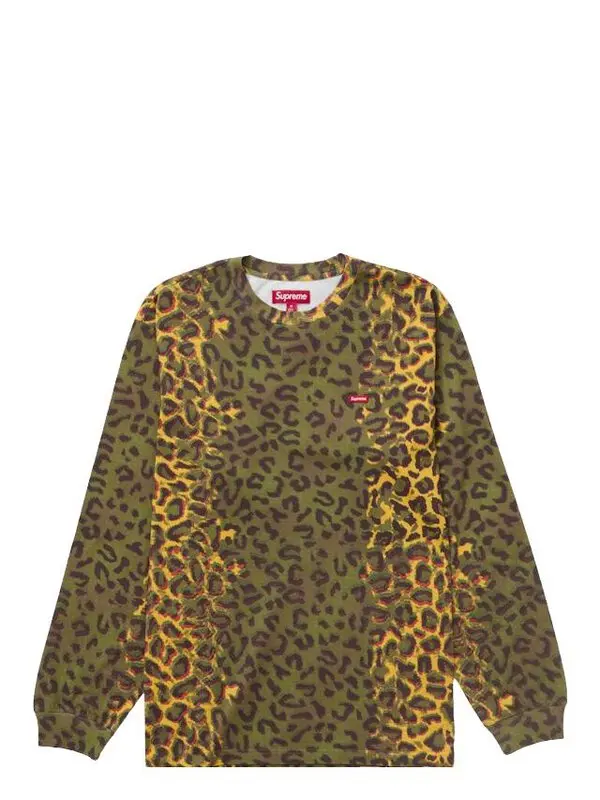Supreme Small Box Long Sleeve Tee Shirt - Cheetah
