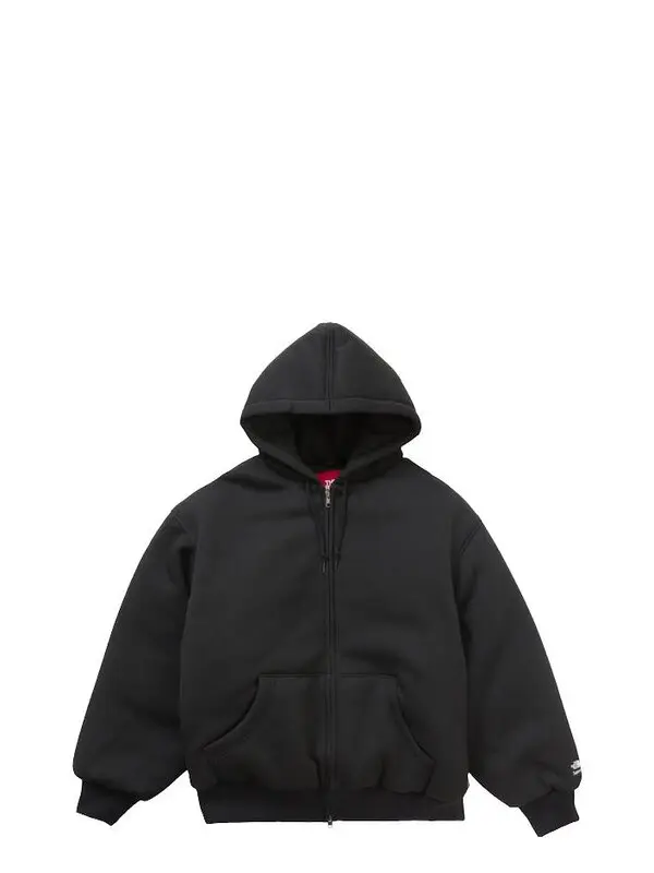 Supreme The North Face Down Filled Zip Up Hooded Sweatshirt - Black
